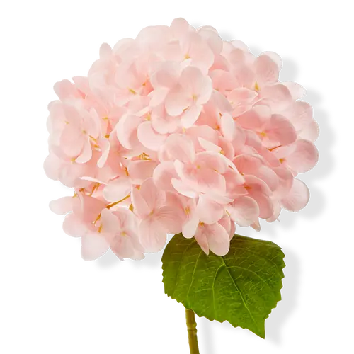 TAG Soft Touch Faux Hydrangea Stem Plastic Spring - Pink