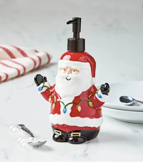TAG Santa Soap Pump Dispenser For Holiday Hand Washing