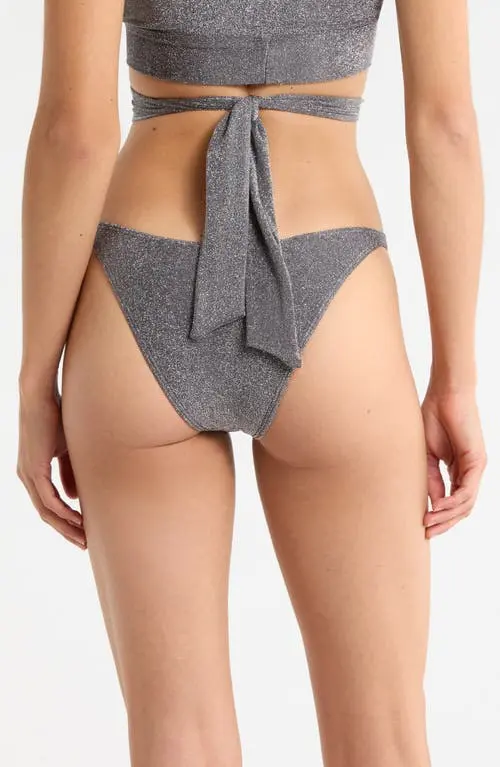 FREE-EST BY FREE PEOPLE Blair Metallic Bikini Bottoms