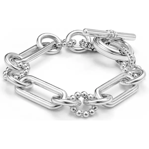 Lagos Sterling Figaro Link Bracelet - Silver