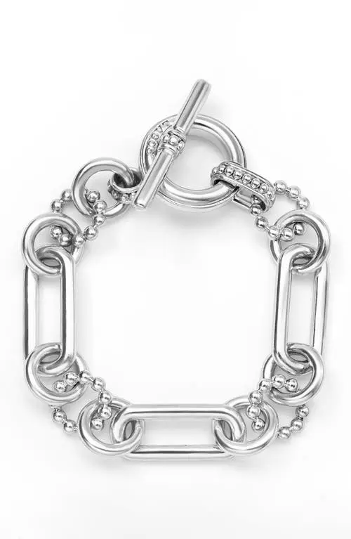 Lagos Sterling Figaro Link Bracelet