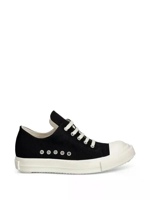 Rick Owens Low-top Lace-up Sneakers - Black