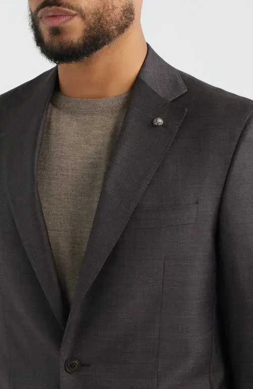 JACK VICTOR Esprit Contemporary Fit Mélange Super 130s Wool Suit