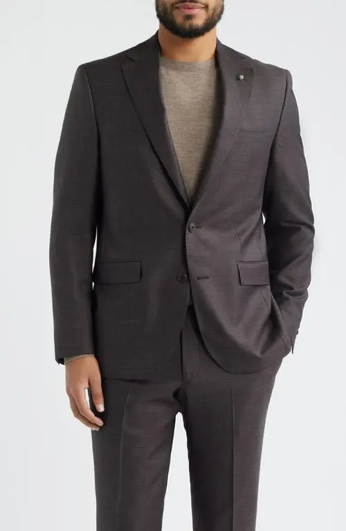 JACK VICTOR Esprit Contemporary Fit Mélange Super 130s Wool Suit