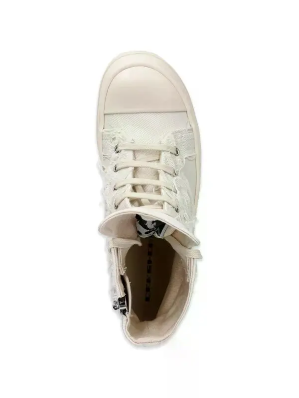 Rick Owens Distressed High-top Sneakers