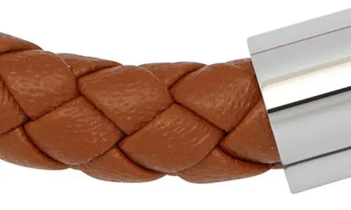 Estée Lauder Braided Faux Leather Bracelet