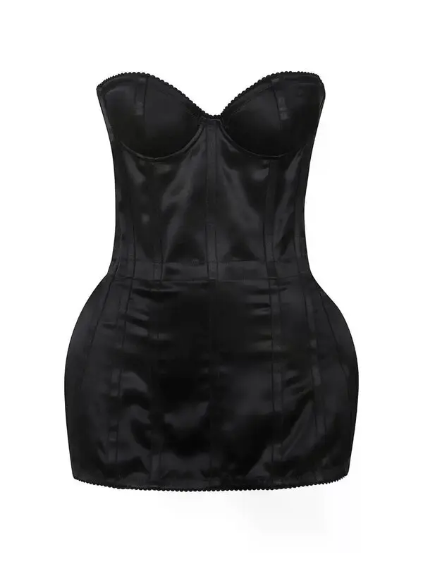 Magda Butrym Boned Satin Corset Top