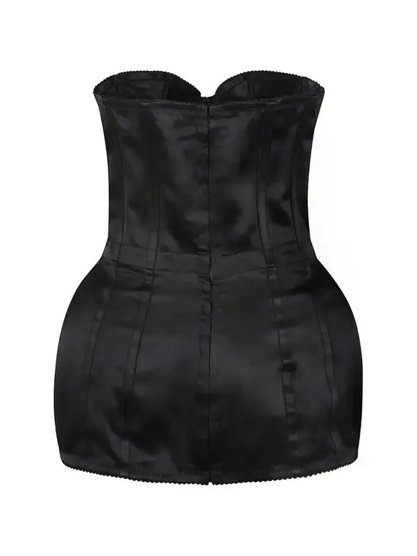 Magda Butrym Boned Satin Corset Top