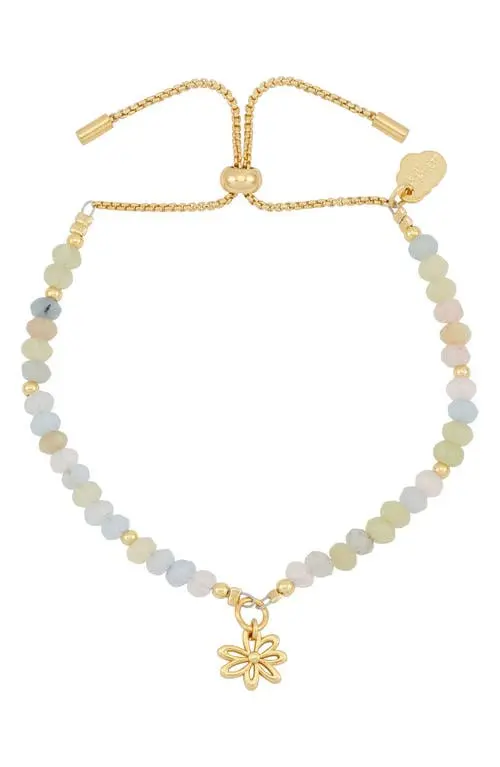 Estée Lauder Amelia Wildflower Morganite Bead Slider Bracelet - Gold