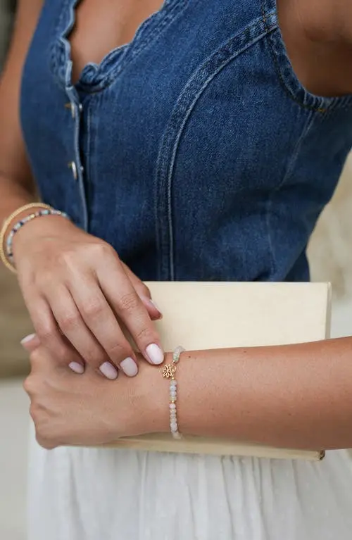 Estée Lauder Amelia Wildflower Morganite Bead Slider Bracelet