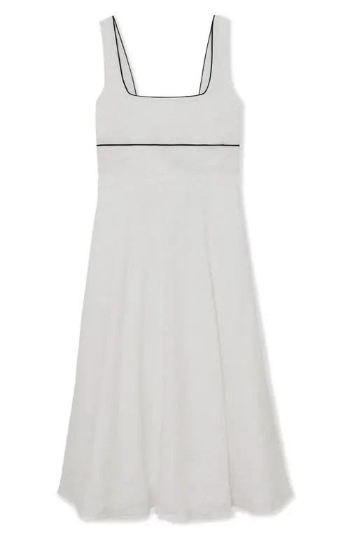 REISS Sleeveless Square Neck Maxi Dress