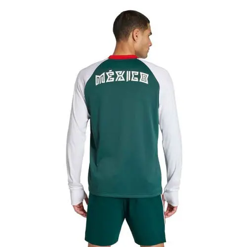 Adidas Mexico National Team 2026 Long Sleeve Pre-match Top By - Green