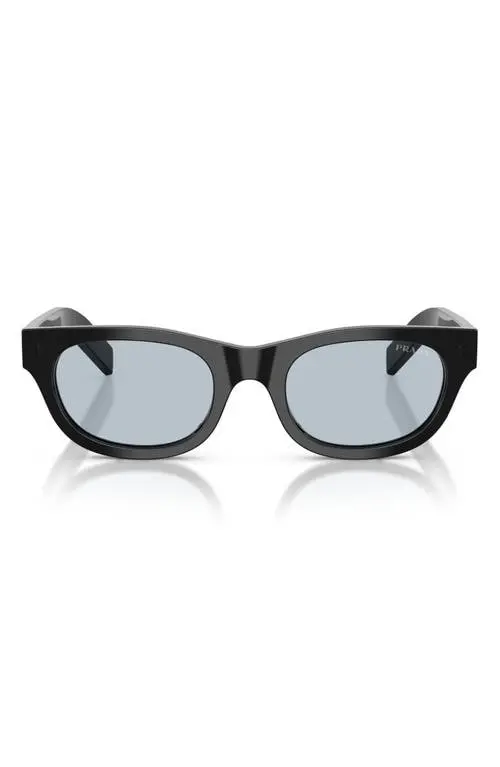Prada Cat Eye Sunglasses - Black/blue/grey