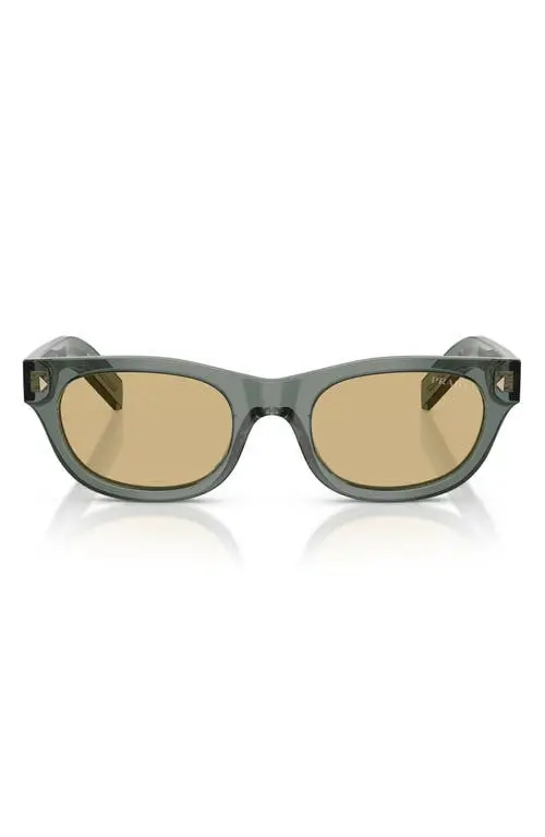 Prada Cat Eye Sunglasses - Transparent Fog/light Brown