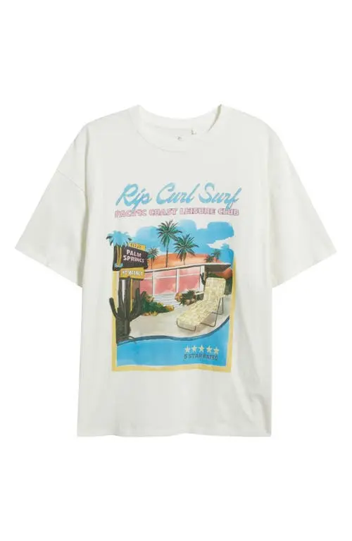 Rip Curl Pacific Coast Leisure Club Graphic T-shirt - Bone