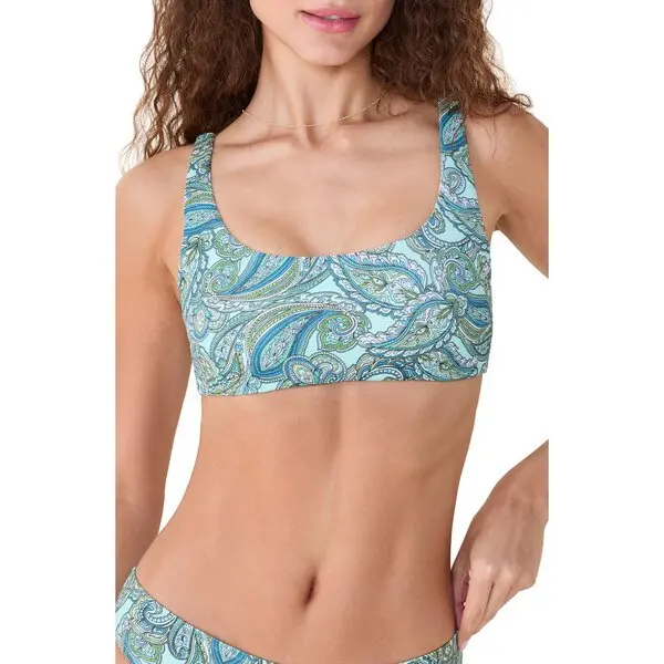ANDIE The Devon Bikini Top Paisley Print - Poolside Paisley