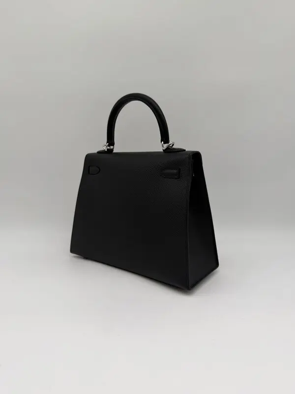 Hermès Kelly Epsom Palladium Hardware - Black