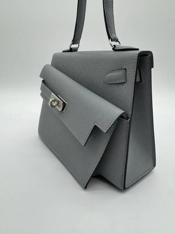 Hermès Kelly Gris Pantine Epsom Leather Handbag
