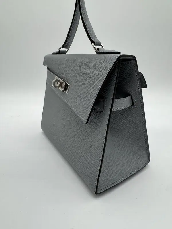 Hermès Kelly Gris Pantine Epsom Leather Handbag - Grey