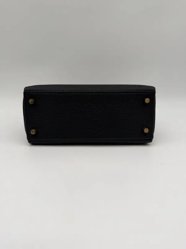 Hermès Kelly 25 Togo Leather Handbag - Black