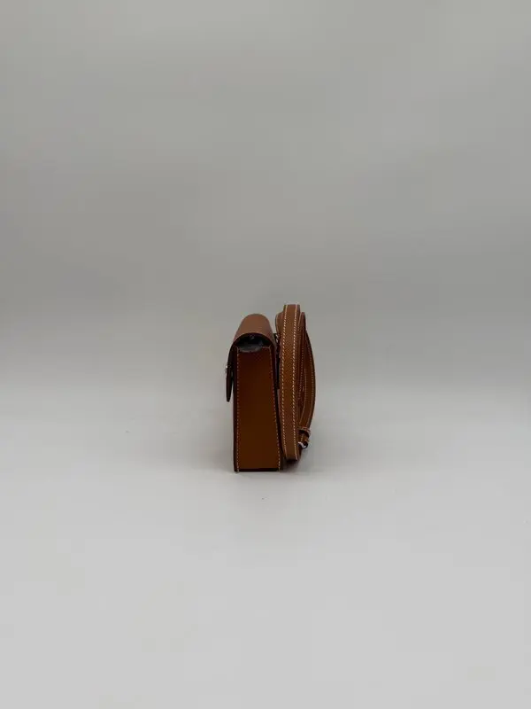 Hermès Pochette Hermesnap Wallet Gold Epsom Palladium Hardware