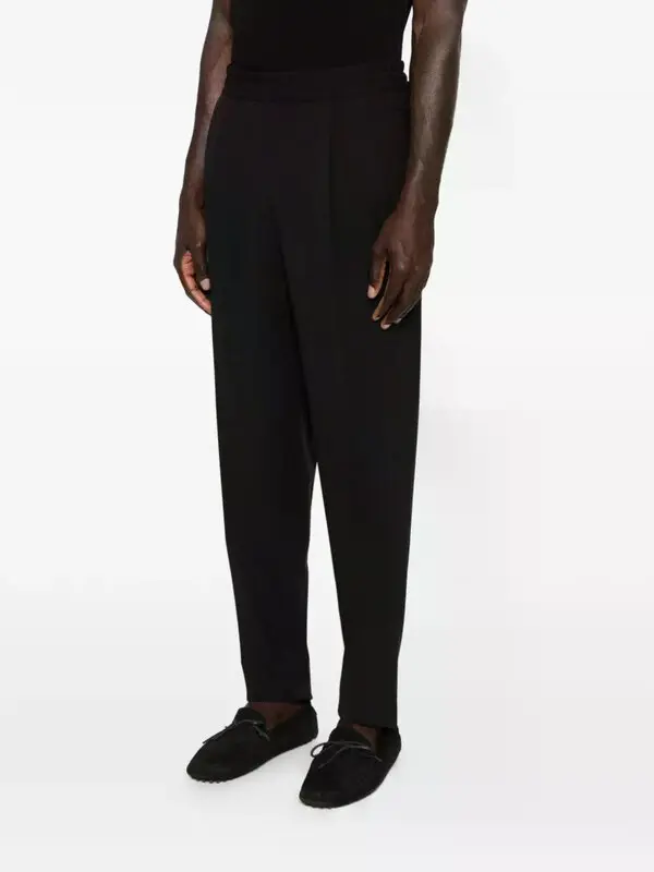 Zegna Elasticated-waist Pleated Trousers