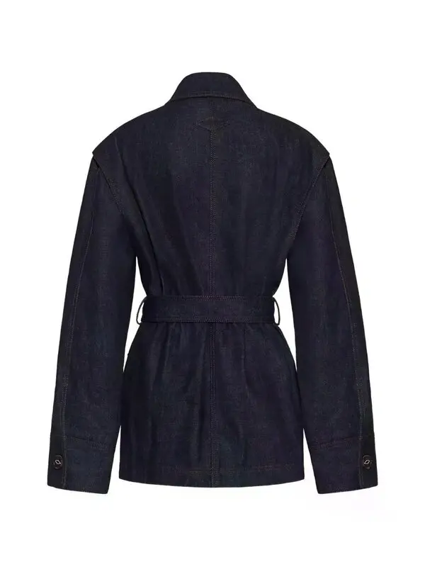 Adam Lippes Belted Denim Jacket