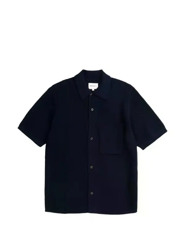 Norse Projects Fredensborg Knit Shirt - Blue