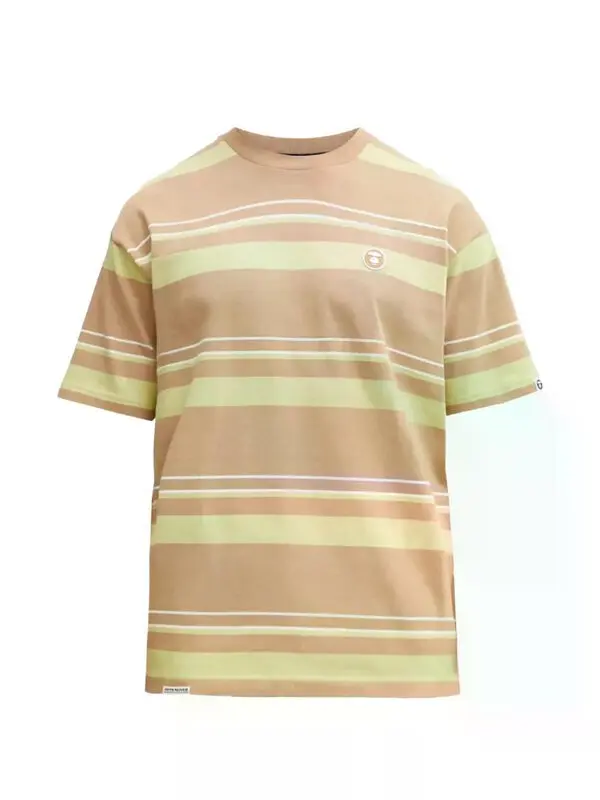AAPE BY *A BATHING APE Moonface Striped T-shirt