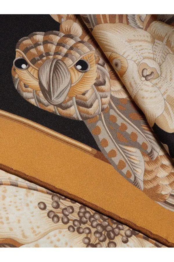 FERRAGAMO Parrots Print Silk Foulard