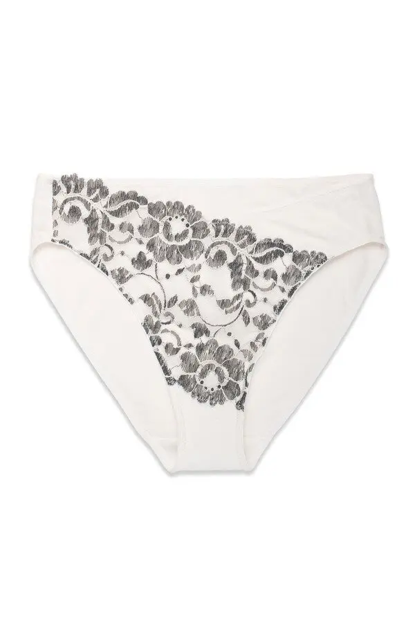 Natori Peony Lace Bikini Brief - Black