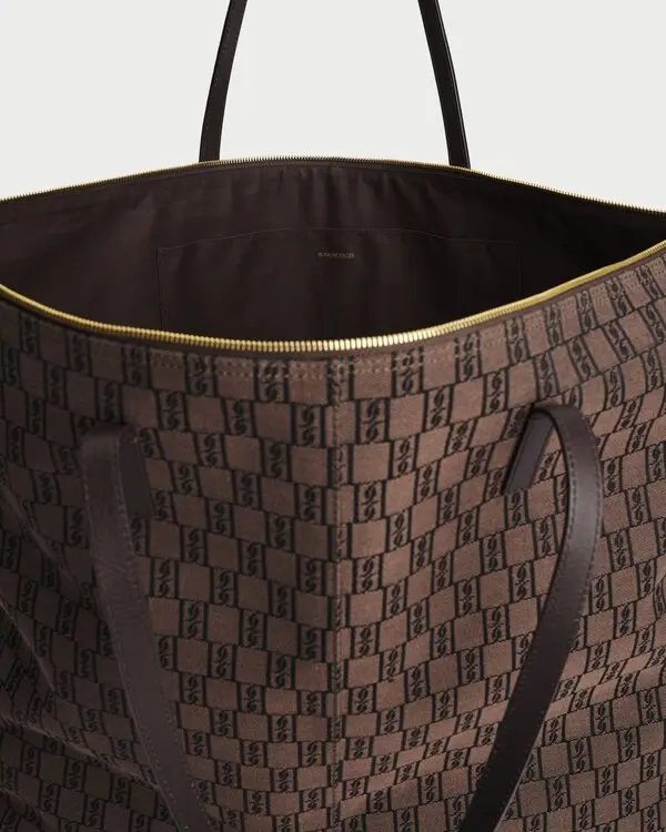BY MALENE BIRGER Carvon Tote Bag With Monogram - Bison