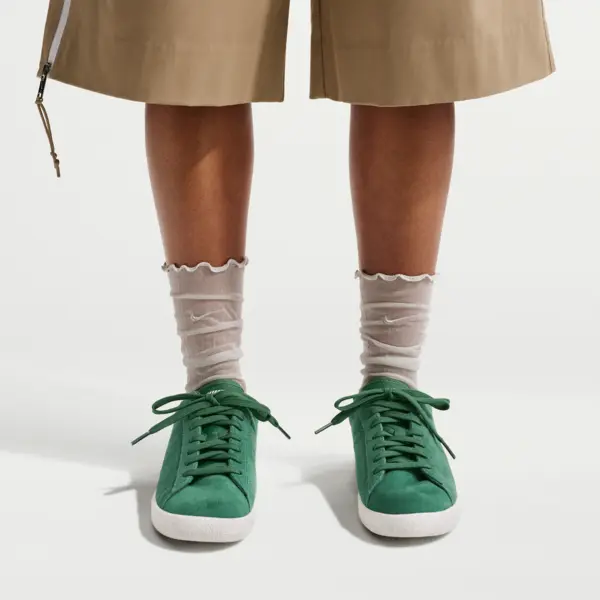 Nike Classic Suede Leather Lace-up Sneakers - Green