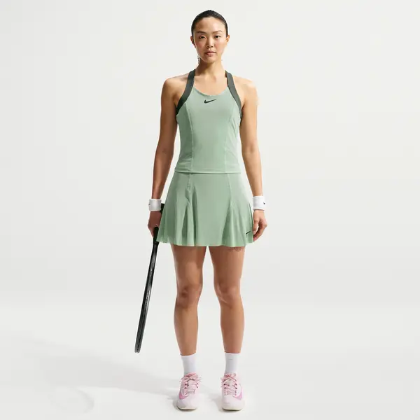 Nike Nikecourt Slam High-waisted Tennis Skirt - Green