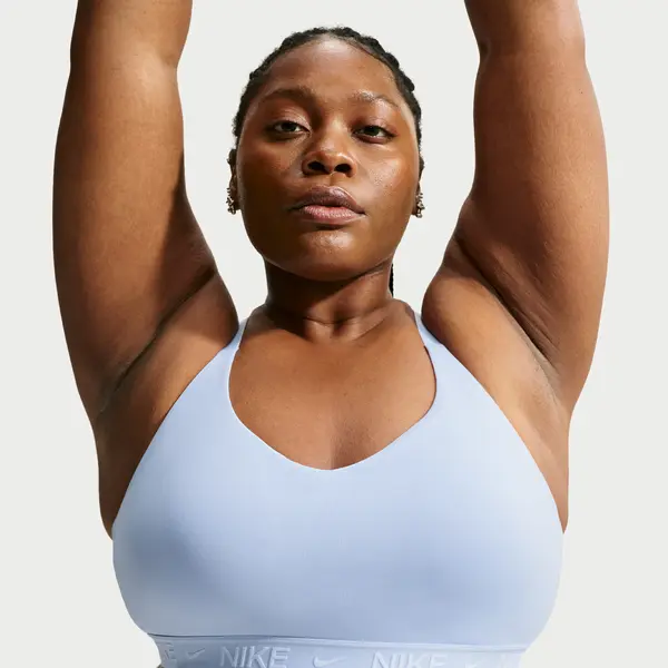 Nike Indy Light Support Padded Adjustable Sports Bra - Blue