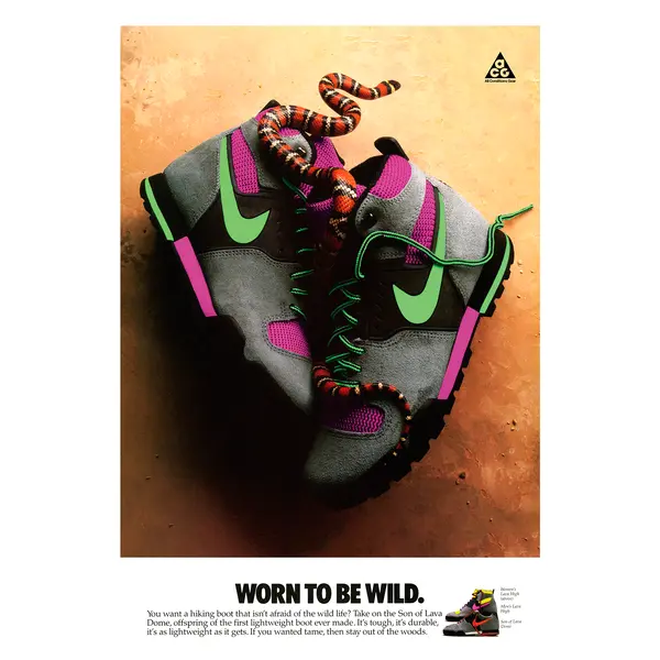 Nike Worn To Be Wild" Poster - Multicolor