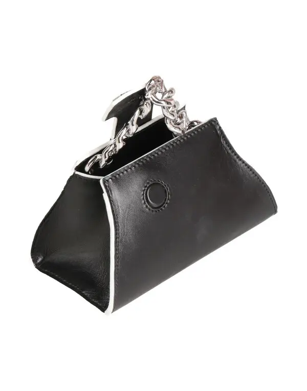 Gcds Leather Mini Bag With Chain Top Handle