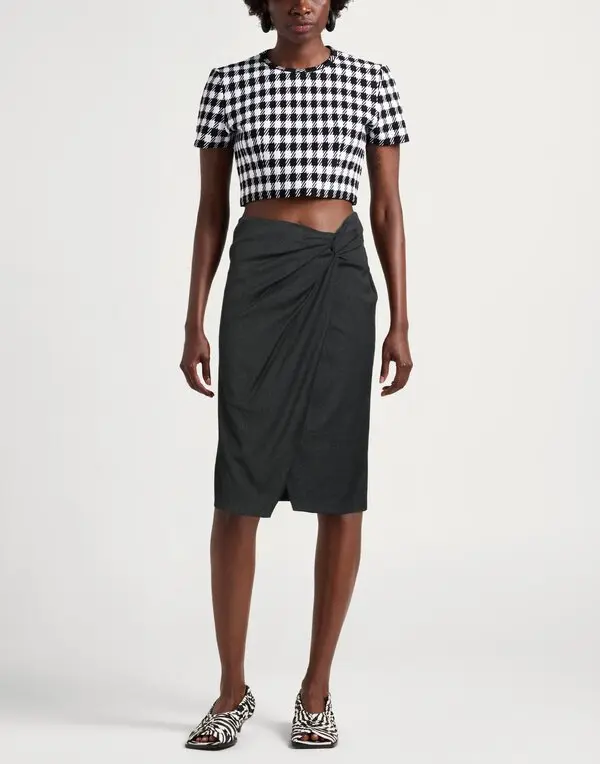 Pinko Midi Pencil Skirt In Wool Blend