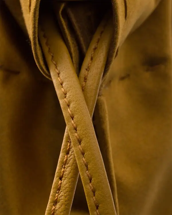 Prada Silk Duchess Pouch - Whiskey