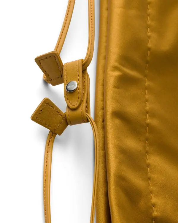 Prada Silk Duchess Pouch - Whiskey