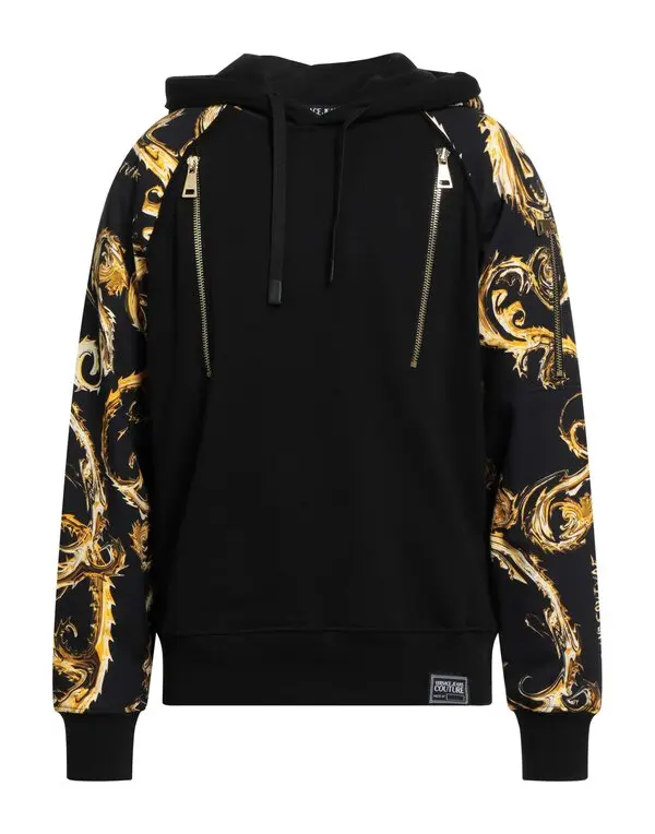 Versace Hooded Sweatshirt With Signature Print