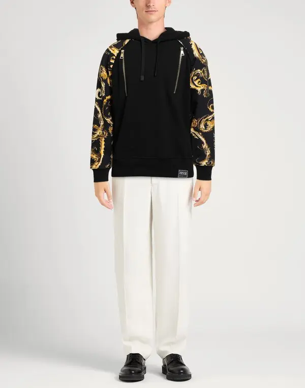 Versace Hooded Sweatshirt With Signature Print