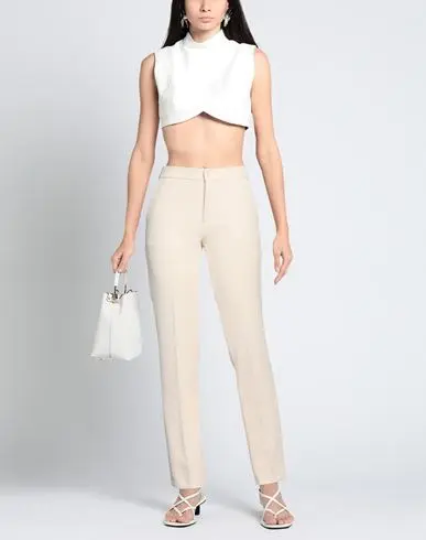 TWINSET Polyester And Elastane Tailored Trousers - White
