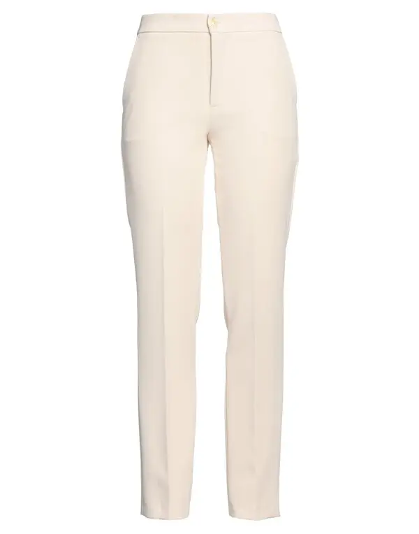 TWINSET Polyester And Elastane Tailored Trousers - White