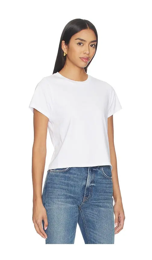 Renggli Cropped Cotton T-shirt - Chalk