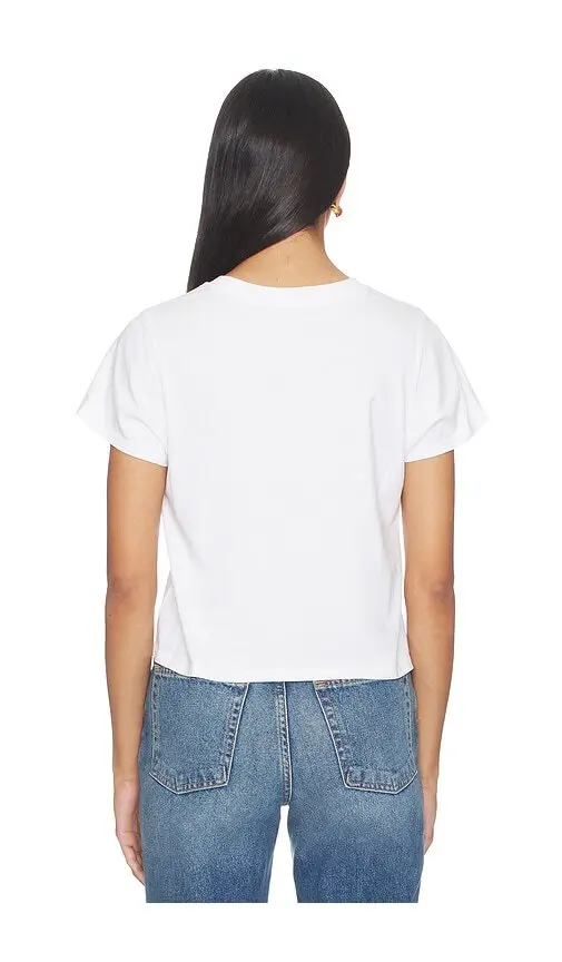 Renggli Cropped Cotton T-shirt - Chalk