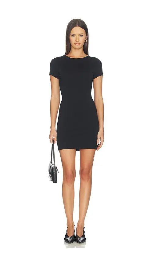 FRAME X Alexandra Leclerc The Monaco Mini Dress - Black