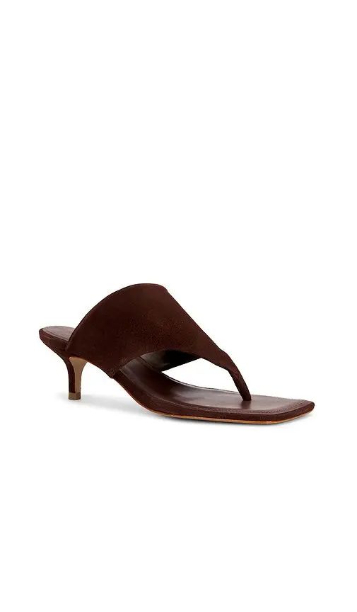 Schutz Sage Mid Stiletto Sandal - Root Brown