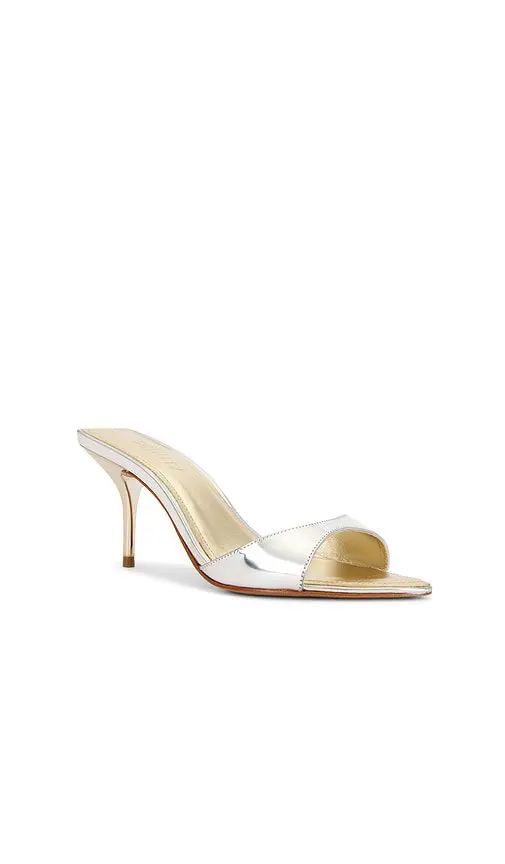Schutz Elodie Metallic Stiletto Sandals