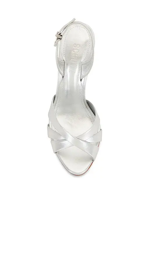 Schutz Keefa Sling Buckle Sandal - Silver